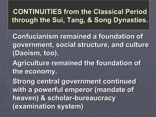 Sui, tang, song | PPT