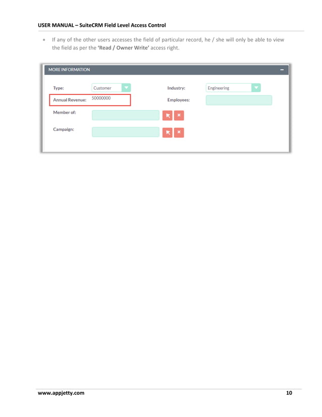 SuiteCRM Field Level Access Control Plugin | PDF