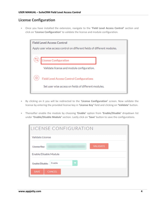SuiteCRM Field Level Access Control Plugin | PDF