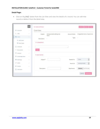 SuiteCRM Customer Portal | PDF