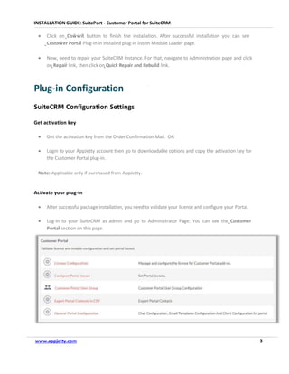 SuiteCRM Customer Portal | PDF