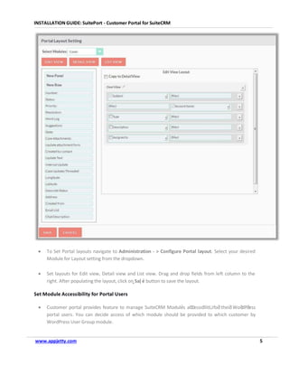 SuiteCRM Customer Portal | PDF