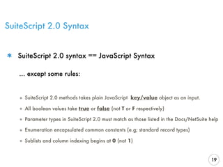 Suite Script 2.0 API Basics | PPT | Free Download