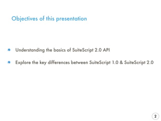 Suite Script 2.0 API Basics | PPT