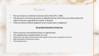 civil suit, judgment and decree.pptx