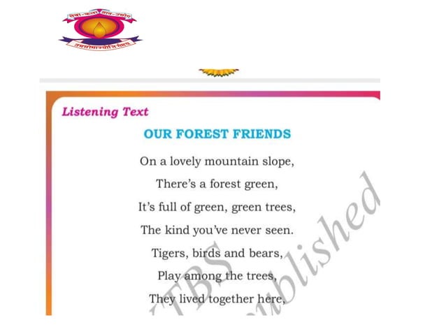 Sujata Tr Std I Eng poem our forest friends.pptx