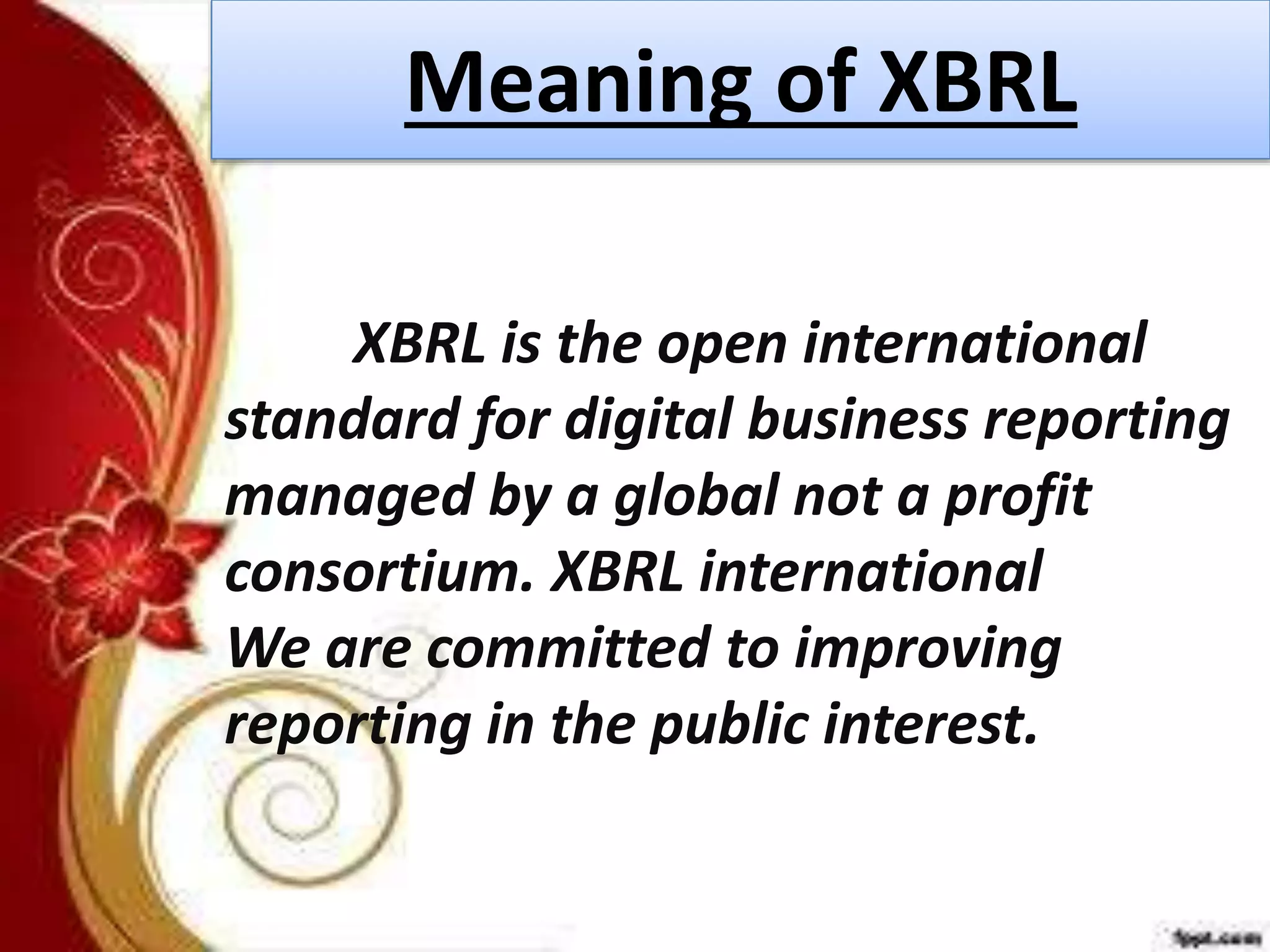 Overview of XBRL | PPTX