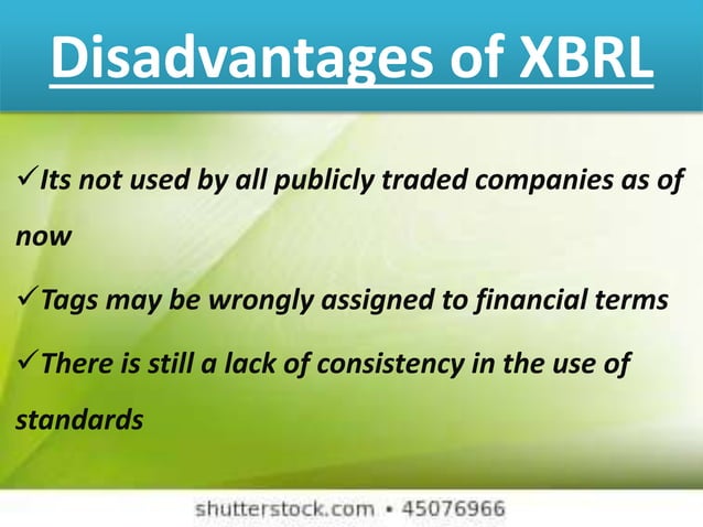 Overview of XBRL | PPTX | Business Banking & Finance | Business