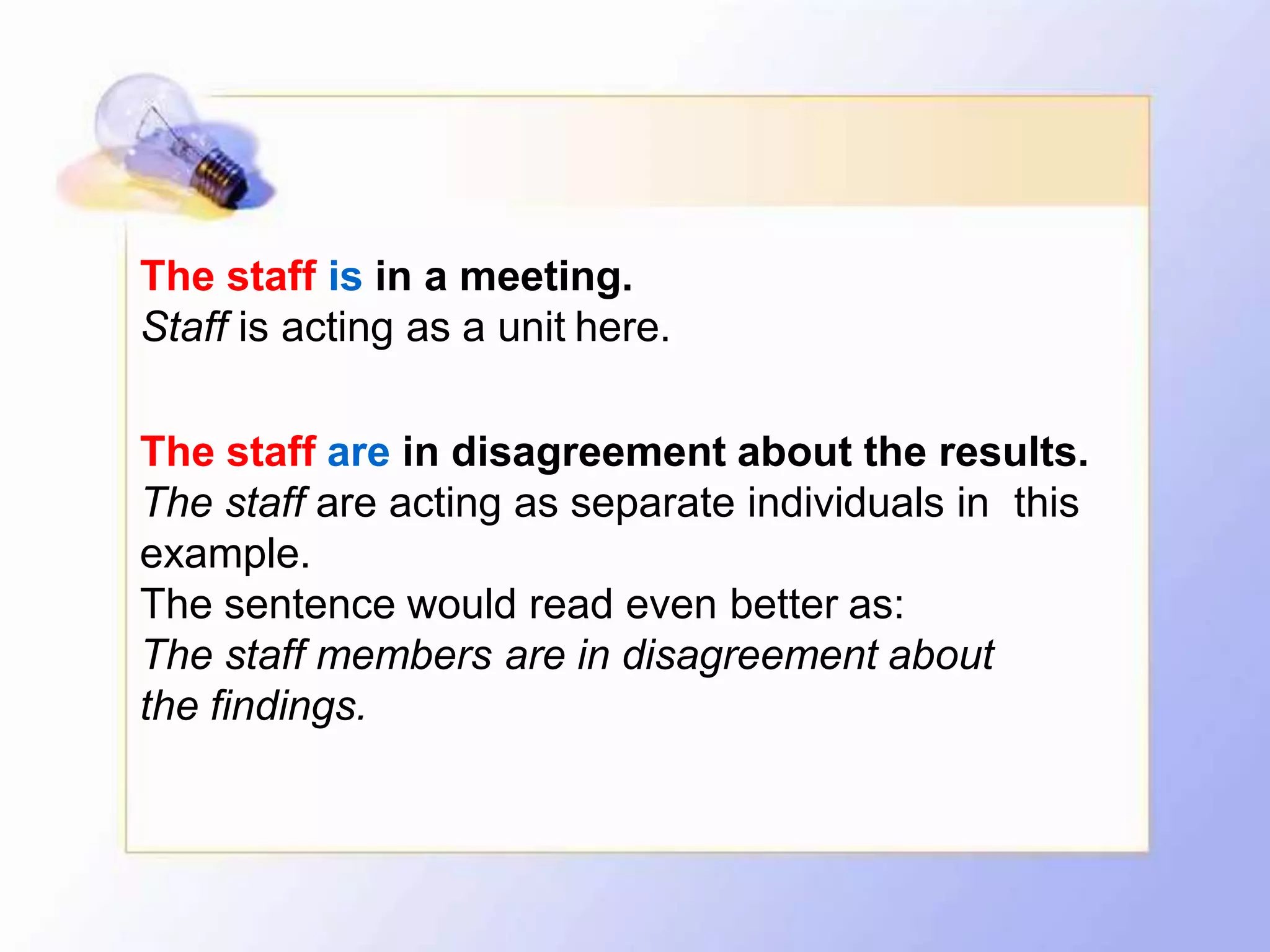 Subject-verb agreement | PPTX