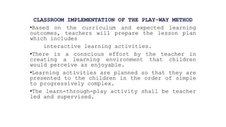 sujeet sir (Importance of Play way and Montessori method Early ...