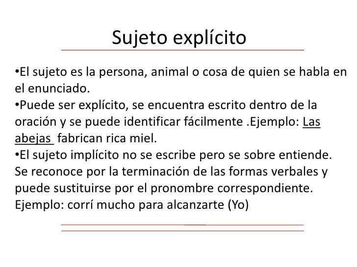 Explicito Significado