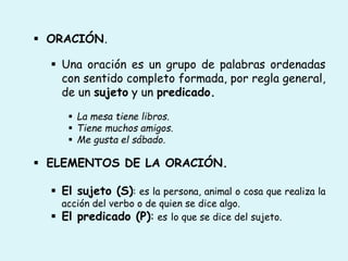 Sujeto y predicado | PPTX