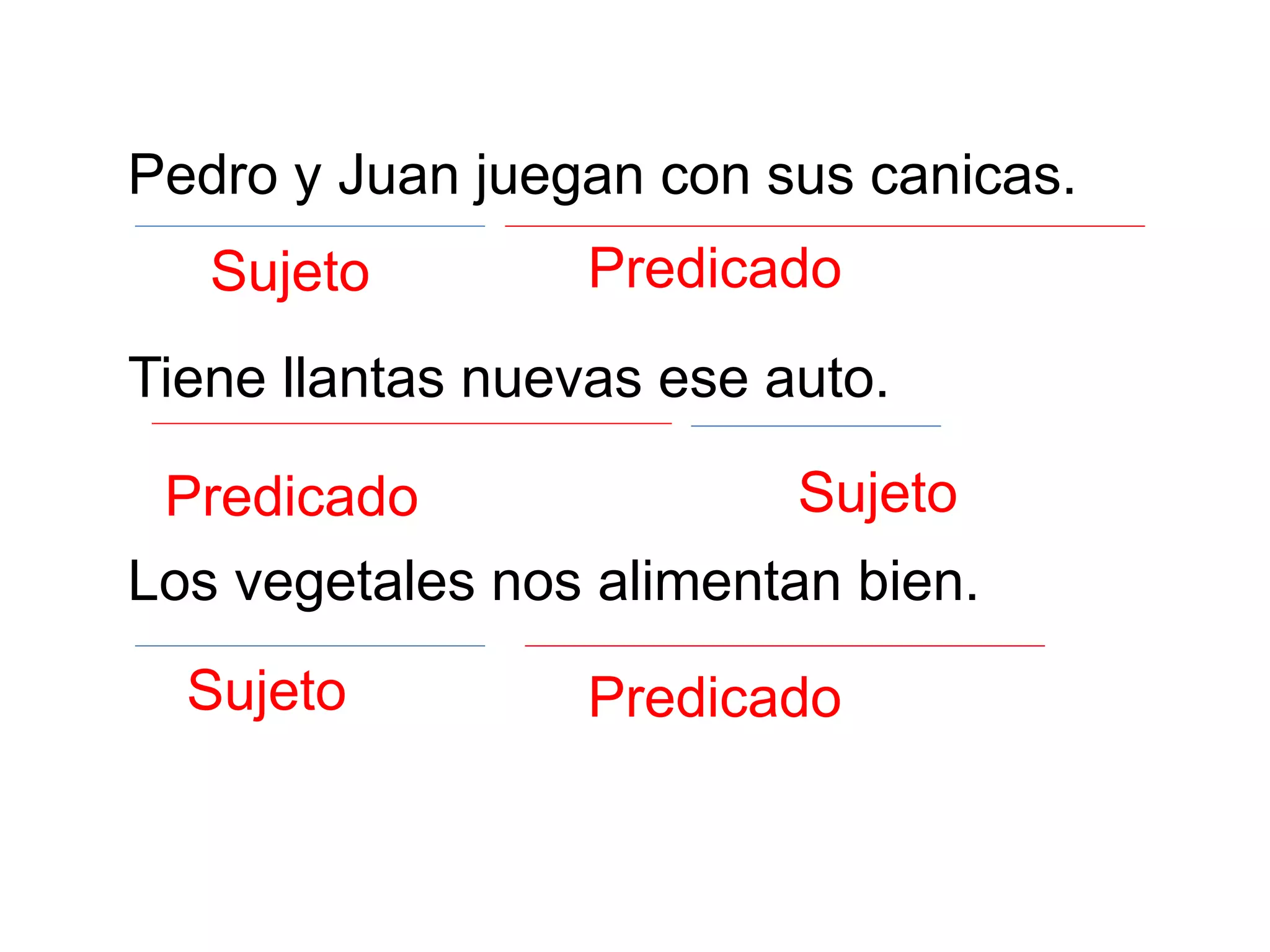 Sujeto y predicado en oraciones | PPTX