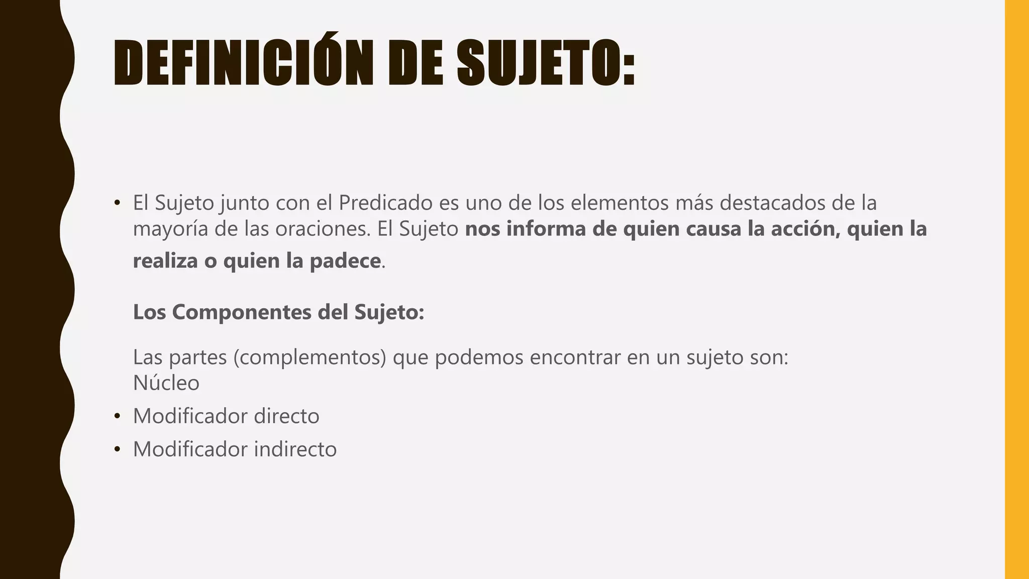 Sujeto y sus clases | PPTX