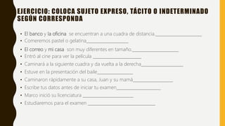 Sujeto y sus clases | PPTX