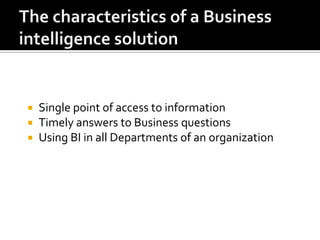 Business intelligence ppt | PPTX