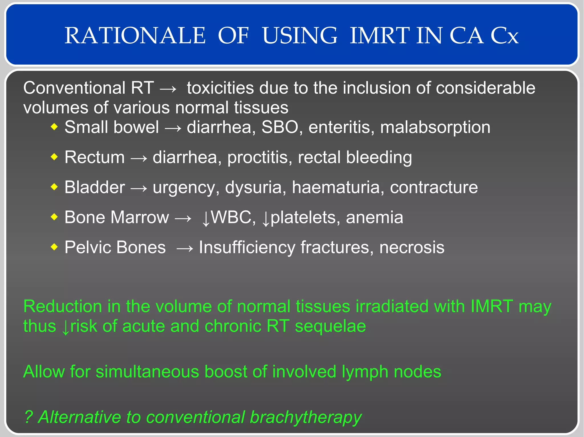 IMRT IN CANCER CERVIX | ODP