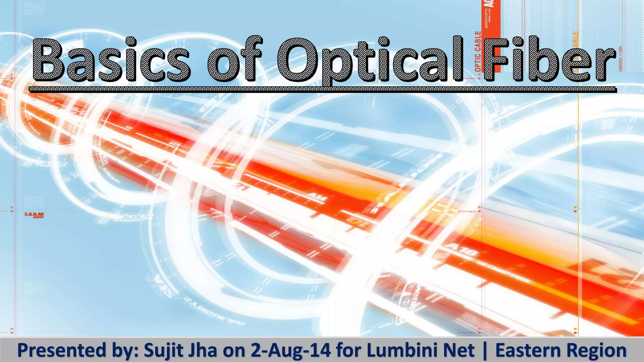 Basics of Optical Fiber By Sujit Jha | PPT
