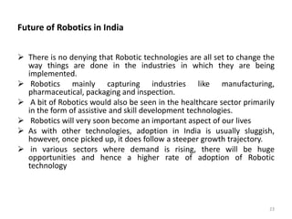 artificial intelligence and robotics | PPTX