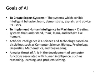 artificial intelligence and robotics | PPTX