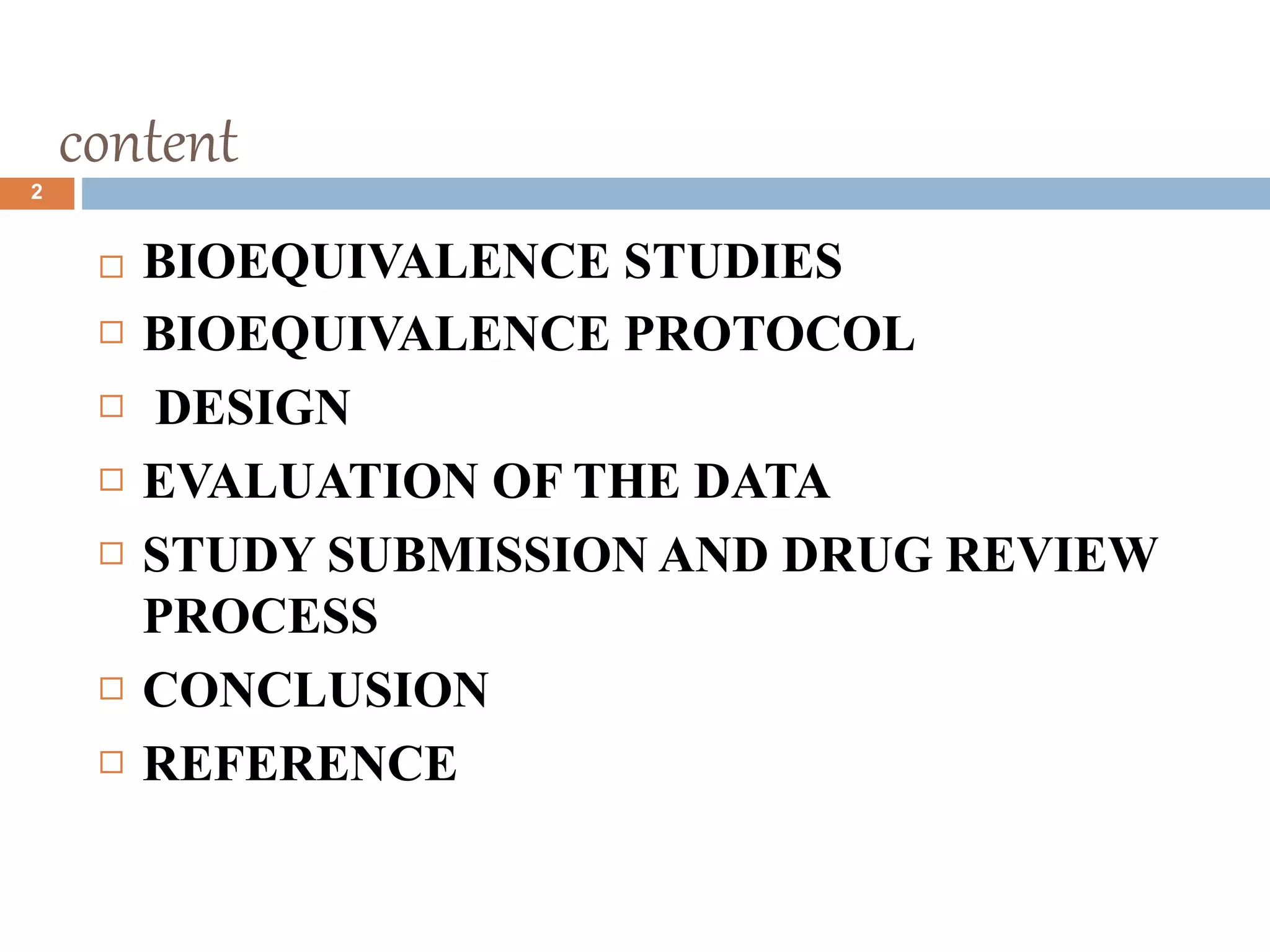 bioequivalence studies - advanced biopharmaceutics | PPTX