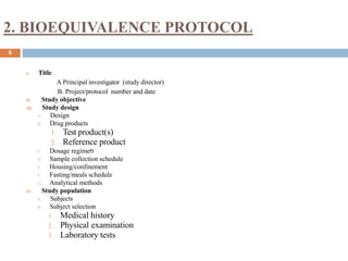 bioequivalence studies - advanced biopharmaceutics | PPTX