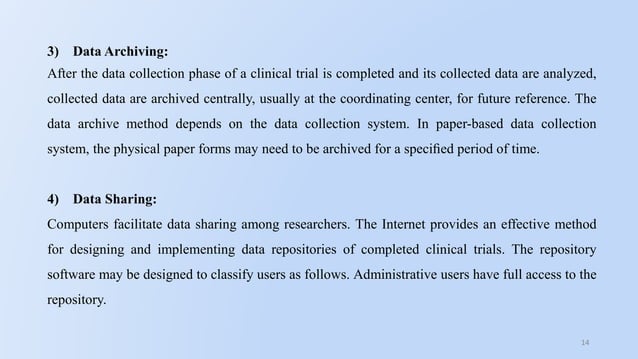 computers in clinical development | PPTX | Databases | Computer ...
