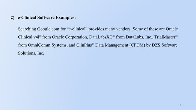 computers in clinical development | PPTX | Databases | Computer ...