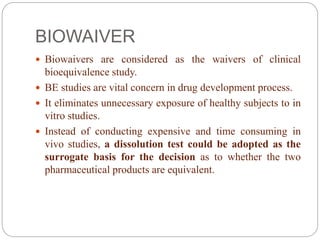 generic substitution and biowaver | PPTX