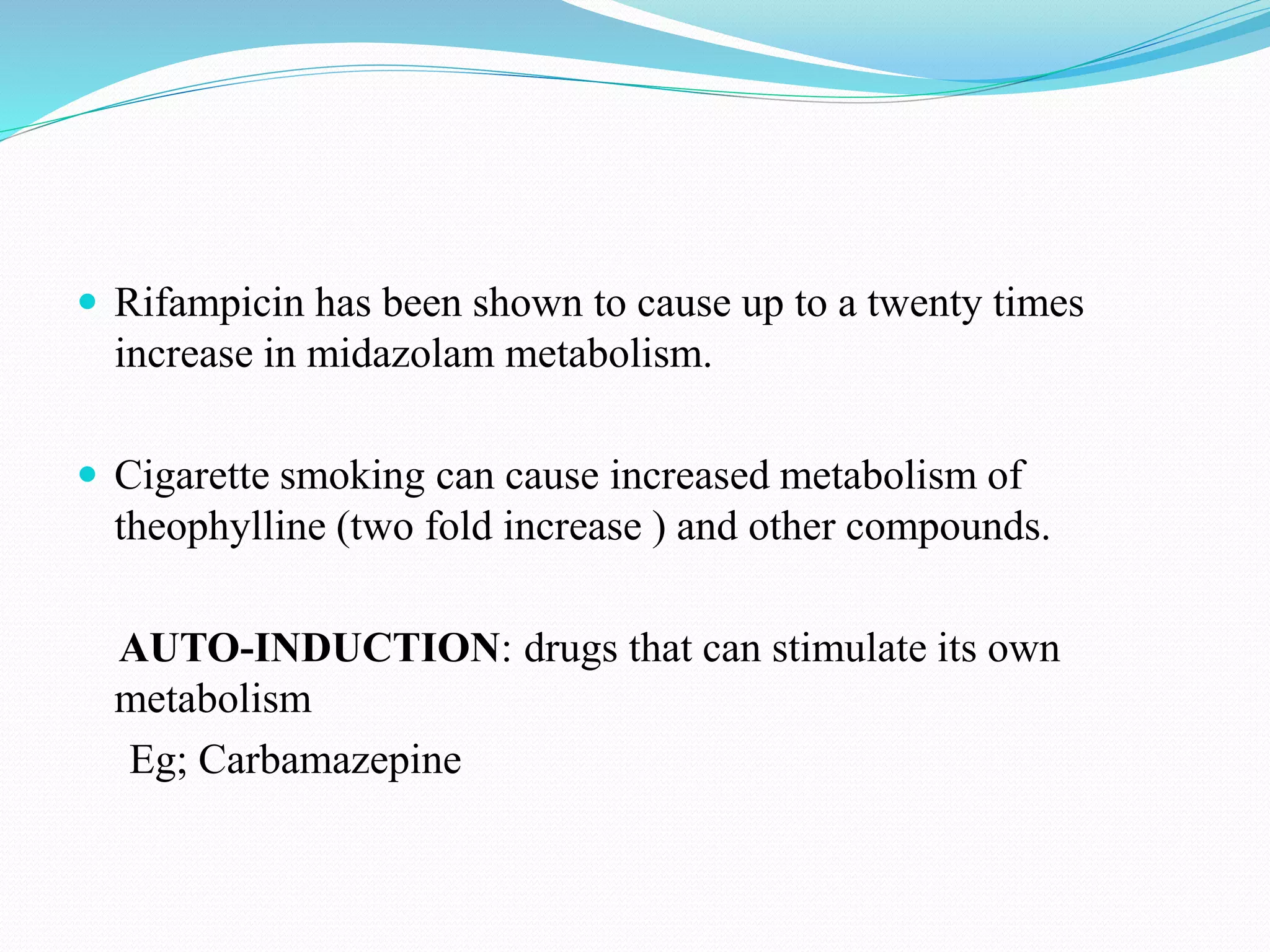 pharmacokinetic drug interaction and induction and inhibition of drug ...