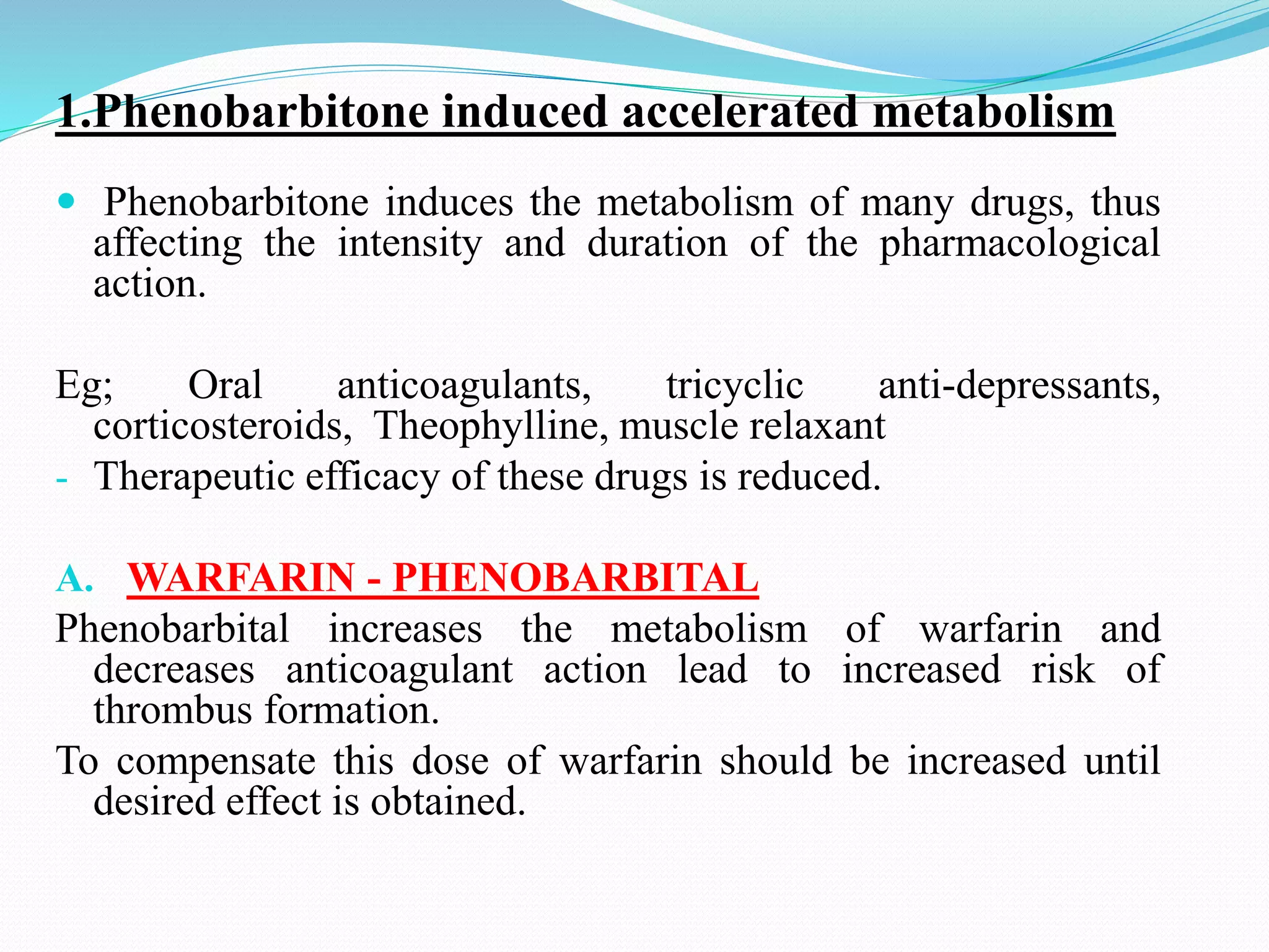 pharmacokinetic drug interaction and induction and inhibition of drug ...