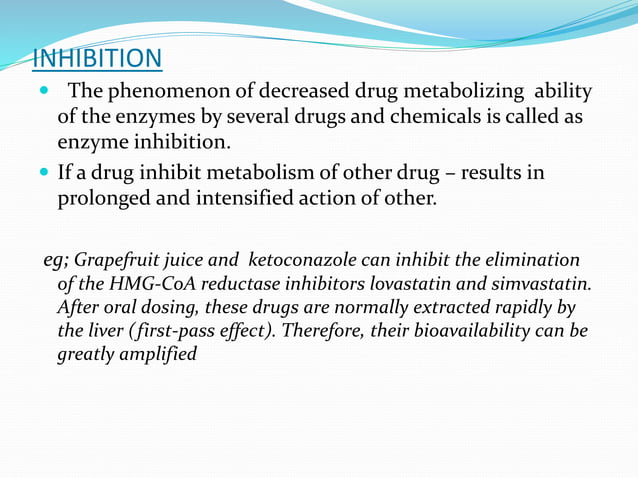 pharmacokinetic drug interaction and induction and inhibition of drug ...