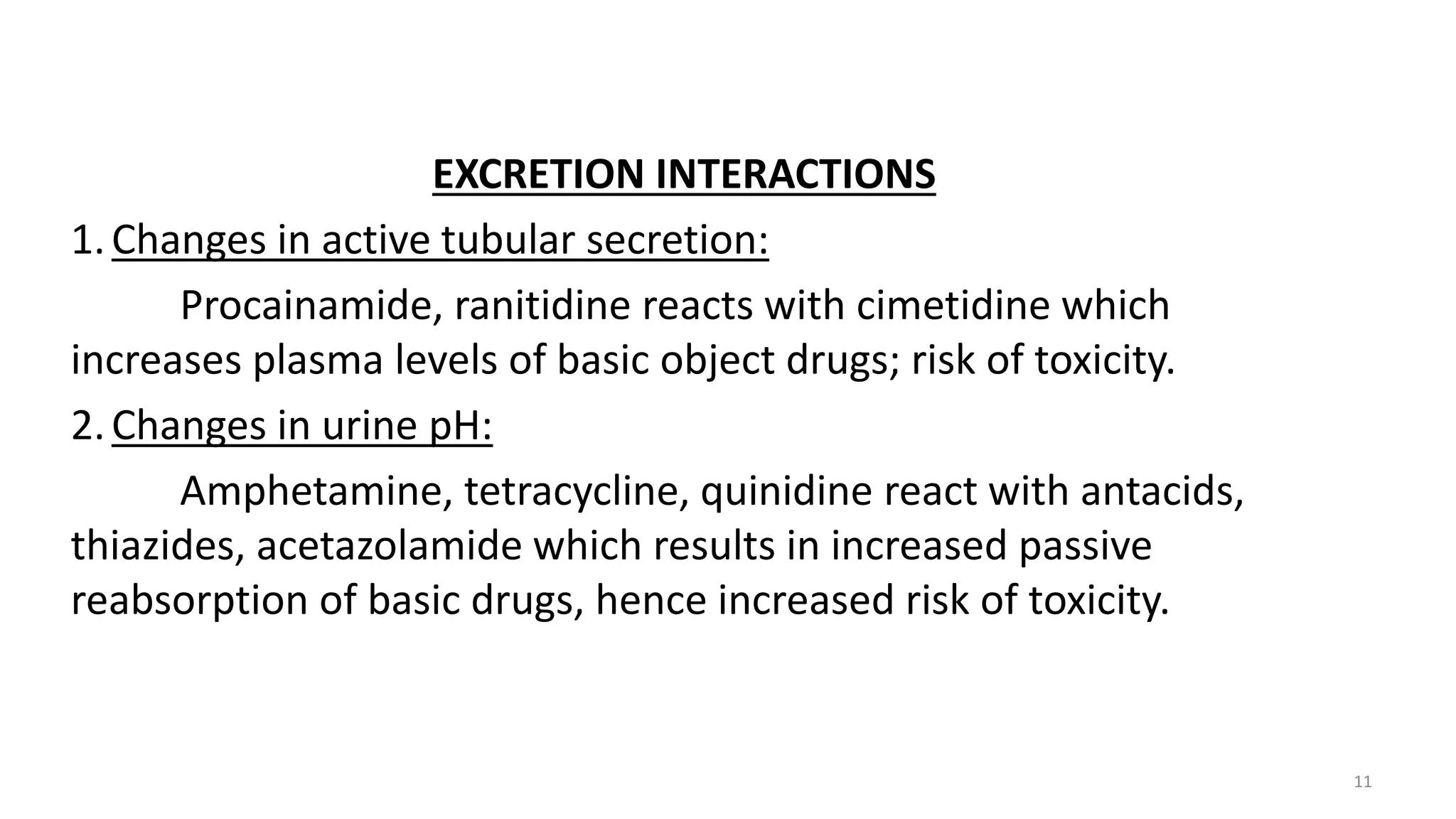 pharmacokinetic drug interactions,factors affecting drug interaction ...