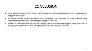 pharmacokinetic drug interactions,factors affecting drug interaction ...