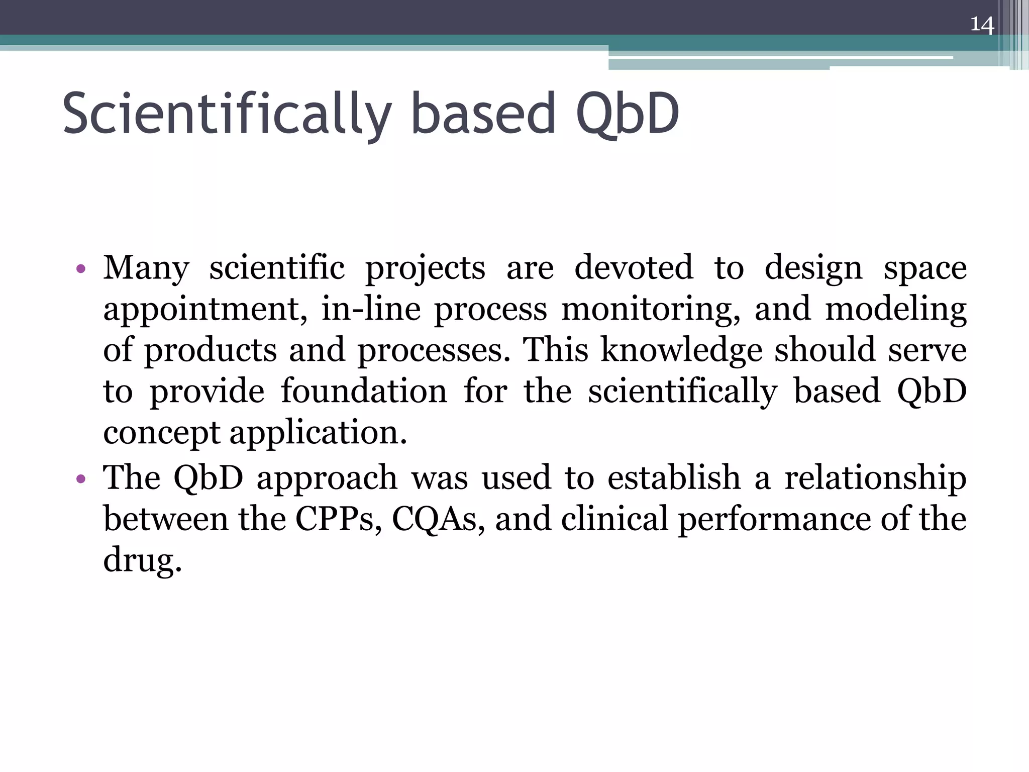 quality by design in pharmaceutical development ICH Q8 guideliness | PPTX
