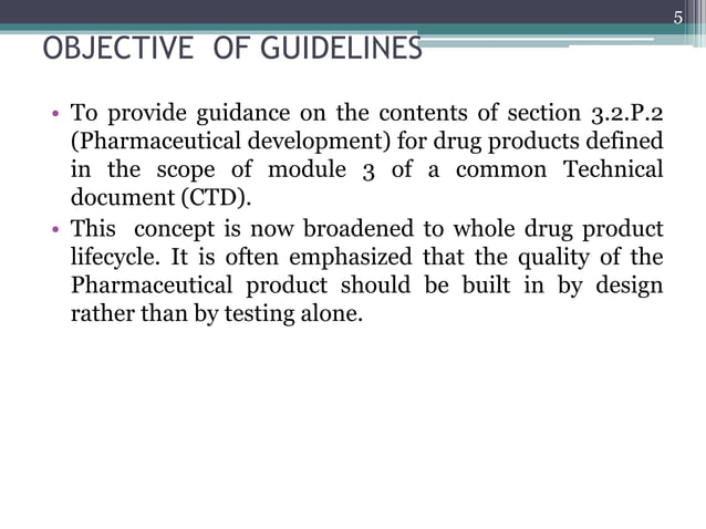 quality by design in pharmaceutical development ICH Q8 guideliness ...