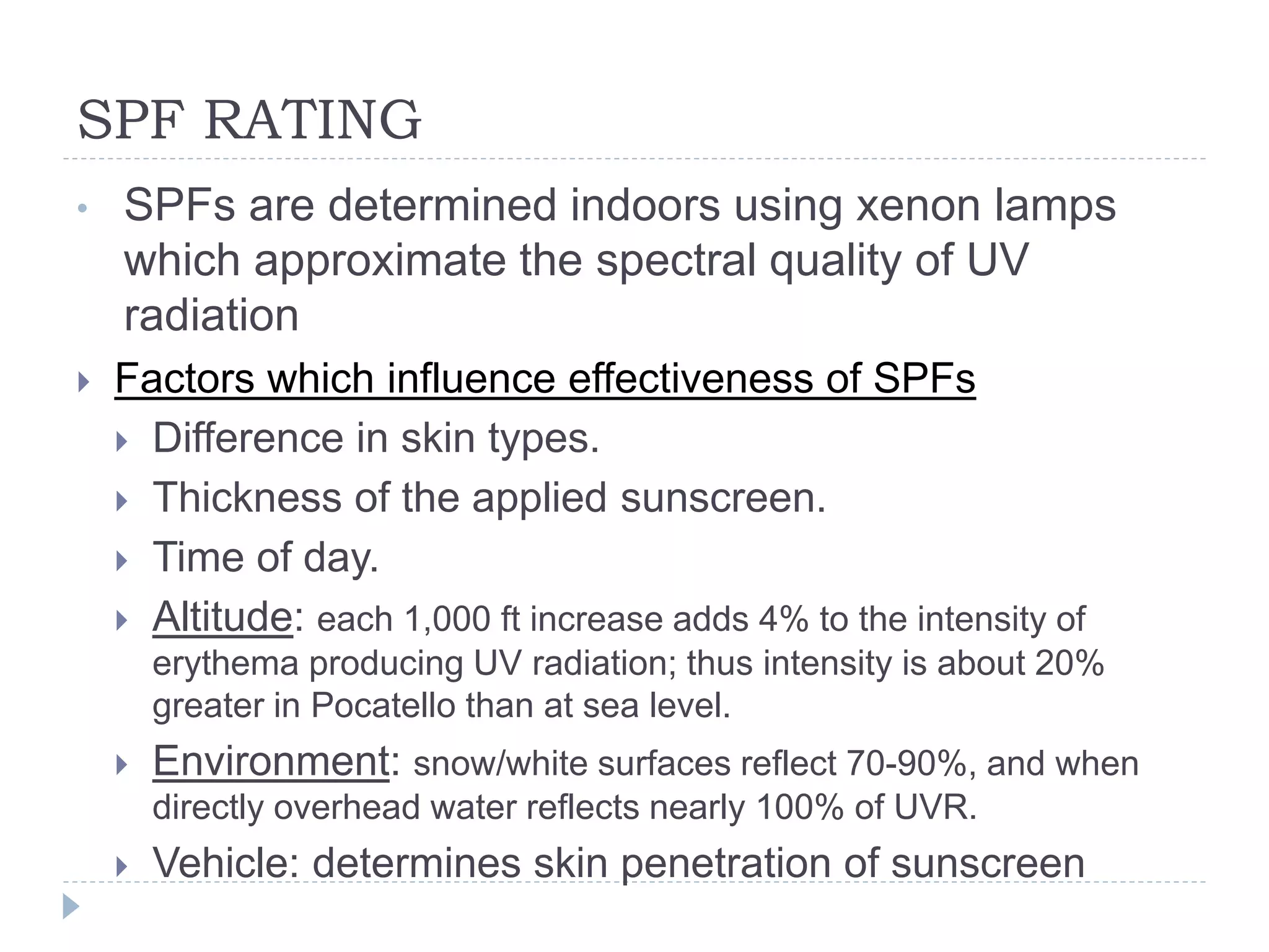sun protection sunsreens,sunscren classification and its regulationc | PPTX
