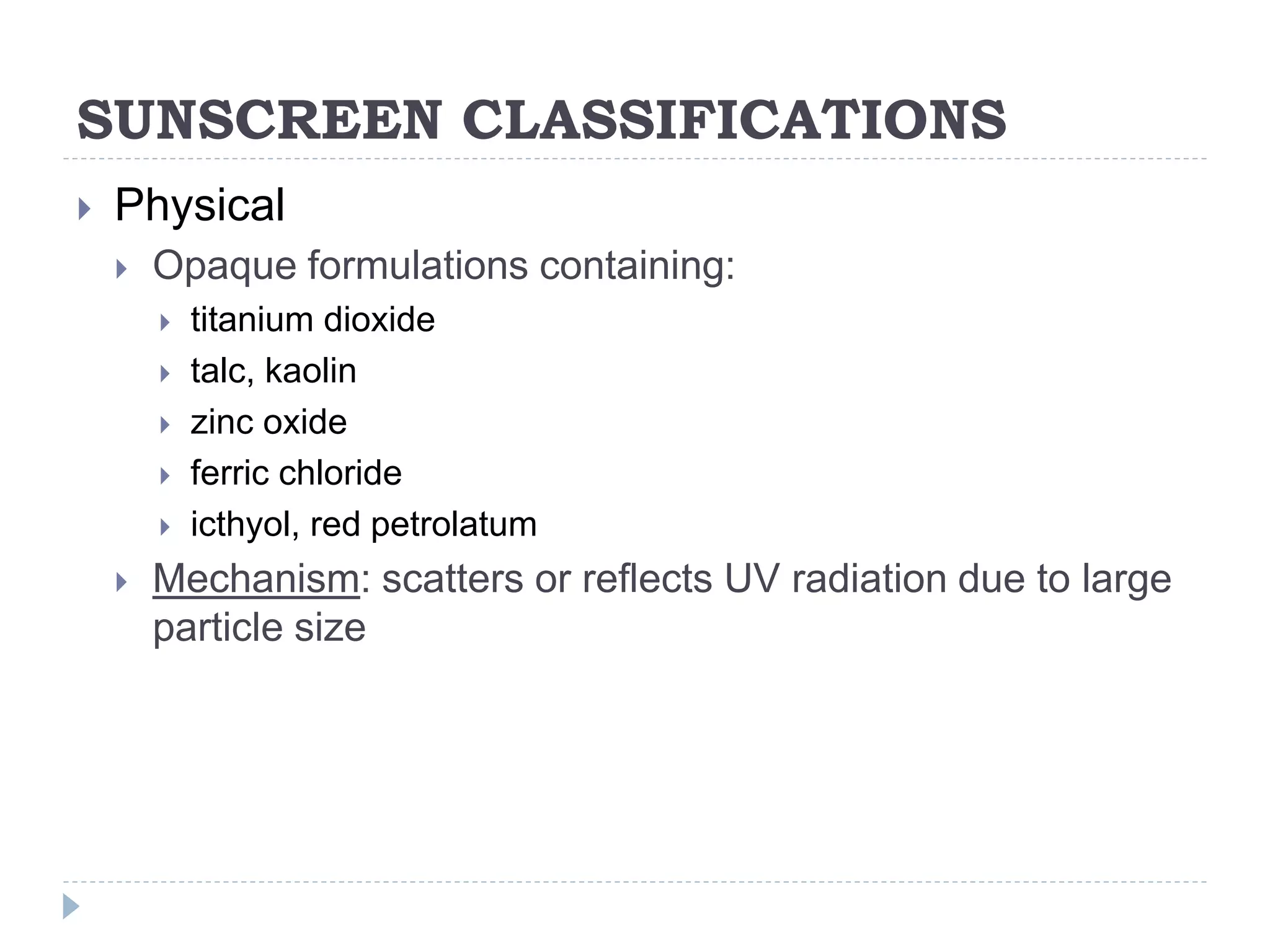 sun protection sunsreens,sunscren classification and its regulationc | PPTX