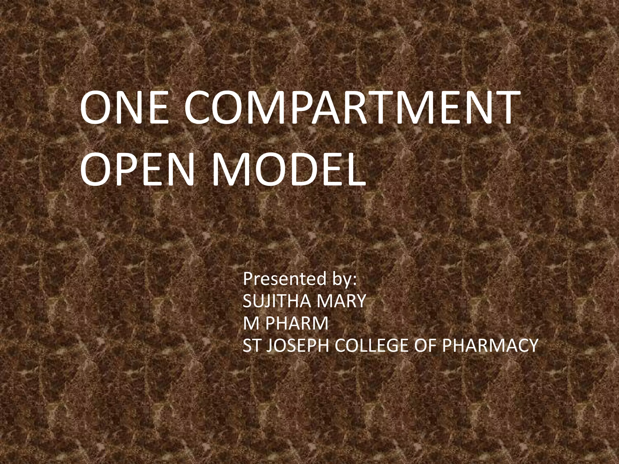 one compartment open model | PPT
