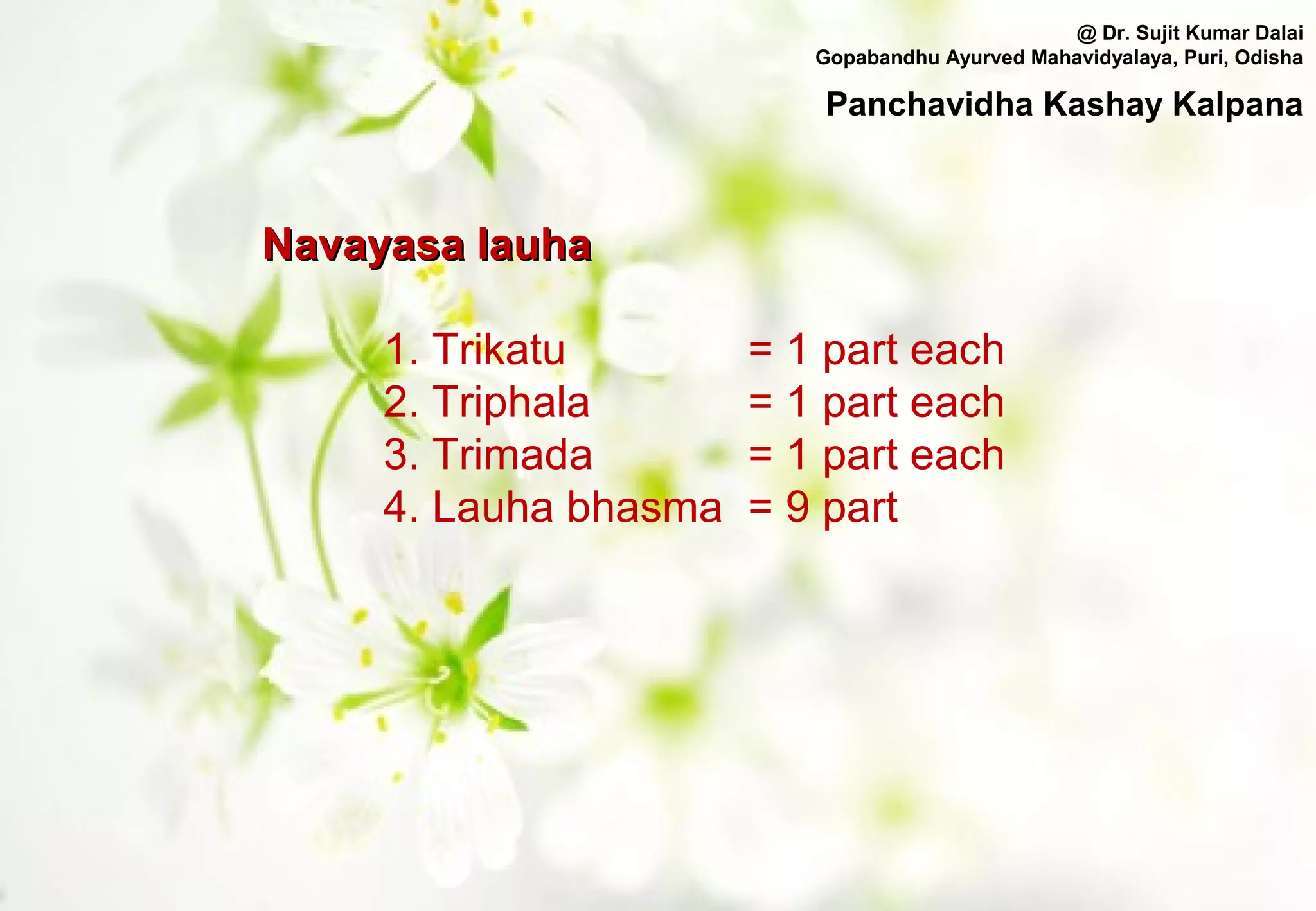 Panchavidha Kashay Kalpana | PPT
