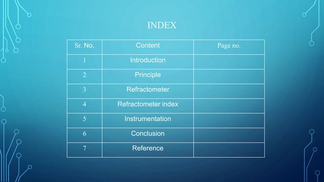 Refractometer | PPTX | Physics | Science