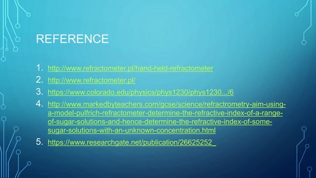 Refractometer | PPTX | Physics | Science