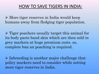 PROJECT TIGER ppt. | PPTX