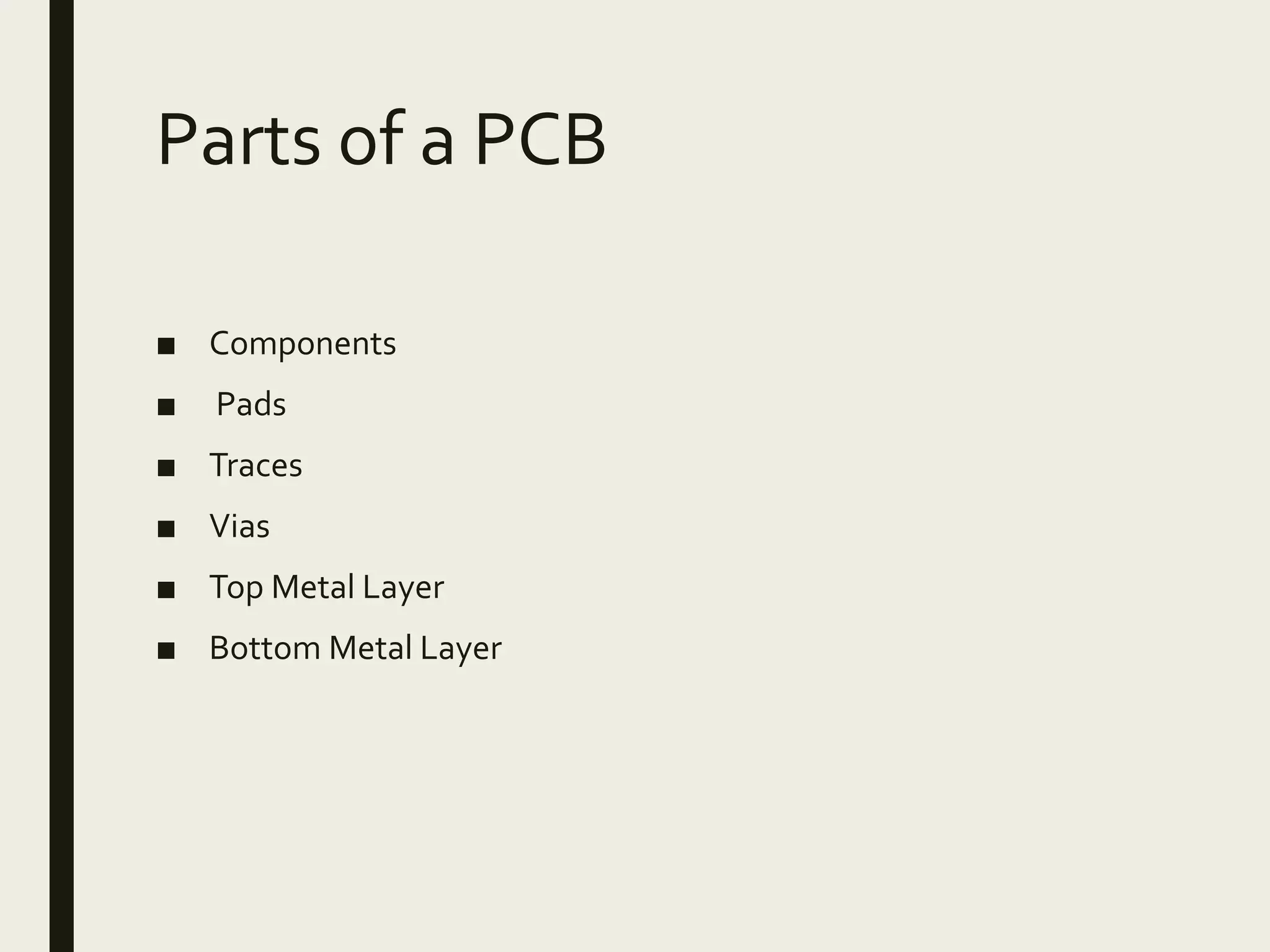 PPT ON PCB DESIGN INTERNSHIP | PPTX