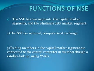 NATIONAL STOCK EXCHANGE | PPTX