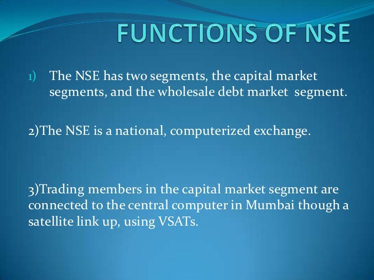NATIONAL STOCK EXCHANGE
