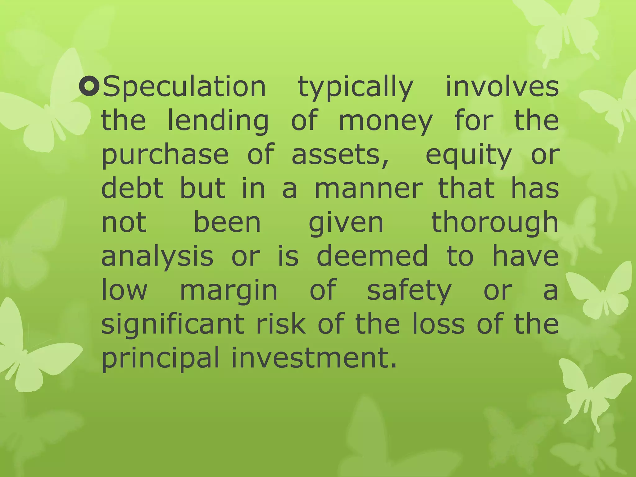 SPECULATION,TYPES OF SPECULATOR,FUNCTIONS & THEIR ROLE IN STOCK MARKET ...