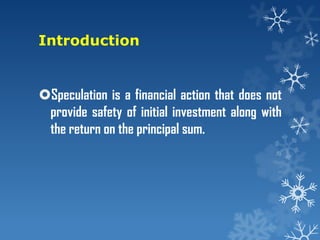 SPECULATION,TYPES OF SPECULATOR,FUNCTIONS & THEIR ROLE IN STOCK MARKET ...