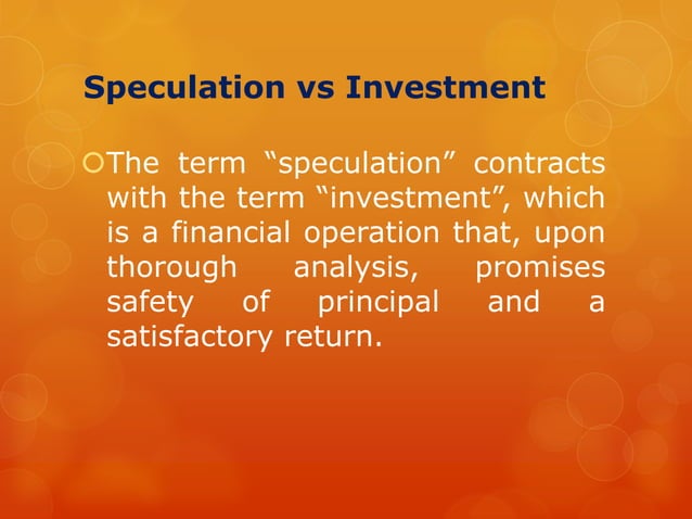 SPECULATION,TYPES OF SPECULATOR,FUNCTIONS & THEIR ROLE IN STOCK MARKET ...