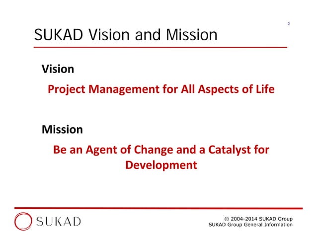 Sukad general information | PDF